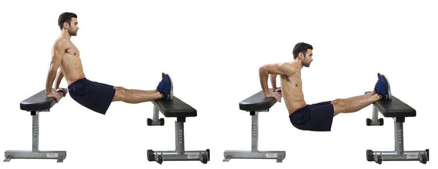 HIIT Exercise: How To Do Feet Elevated Tricep Dips | HIIT Academy ...