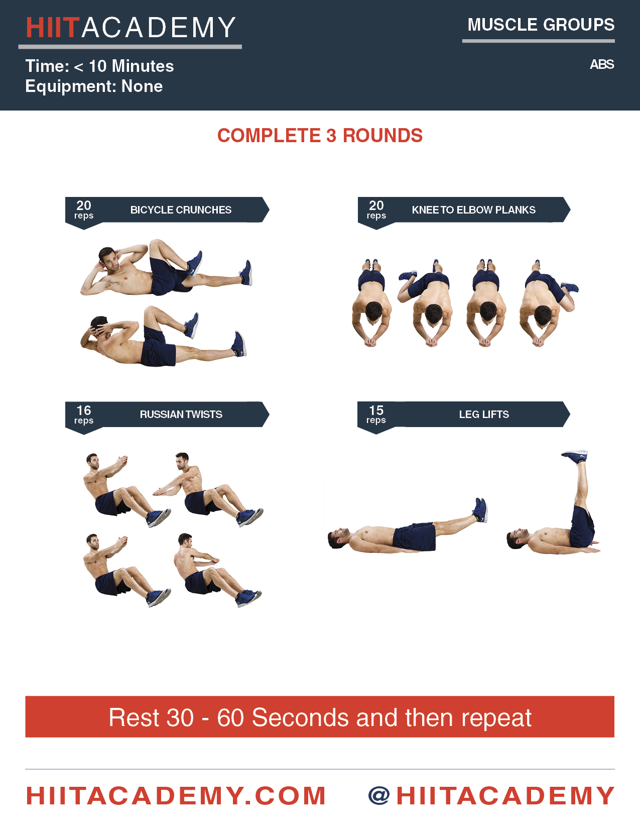 Ab Crushing HIIT Workout | HIIT Academy | HIIT Workouts | HIIT Workouts ...